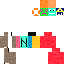 Minecraft Skin: Gravity Falls, Crossed eyes, Colorful | Minecraft Skin