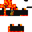 Preston wearing Fire Merch preston youtuber real skin | Minecraft Skin