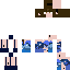 Slight girl with ocean wave | Minecraft Skin