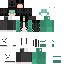 Green girl in green jacket | Minecraft Skin