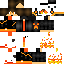 Flarin with flaming eyes | Minecraft Skin