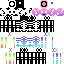 Vibrant Reversed Rainbow skeleton part 2 | Minecraft Skin