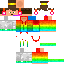 Rainbow gamer Linky Playz | Minecraft Skin