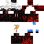 Hood over hellish eboy with right arm boxing glove | Minecraft Skin