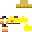 spongebob holding a krabby patty | Minecraft Skin