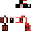 H name Black and Red Skin For Pro pepole | Minecraft Skin