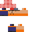Guy holding a target block | Minecraft Skin