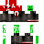 Ernie B Skin w/ JackSucksAtMC on back and sides | Minecraft Skin
