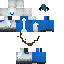 Arctic Fox with Satchel | Minecraft Skin
