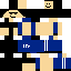 Quackity but his face is on top of his head | Minecraft Skin
