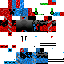 Red-Blue Gamer Creeper | Minecraft Skin