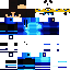 Aesthetic Blue Shade Skin With Crown | Minecraft Skin