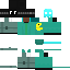 Ghost cyan - pacman | Minecraft Skin