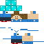 guy holding block | Minecraft Skin