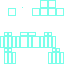 light blue outline | Minecraft Skin
