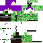 Creeper Persona Pelo Morado | Minecraft Skin
