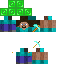 The Steve lifting an emerald | Minecraft Skin