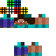 Steve holding a rubik's cube | Minecraft Skin