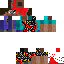 (finished) half and half corrupted Steve | Minecraft Skin