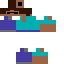 8 Bit Steve With Glasses | Minecraft Skin