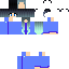 Blue robe villager girl | Minecraft Skin