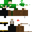 green hair mushroom jacket | Minecraft Skin
