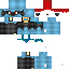 Festive Super scarf Riolu | Minecraft Skin