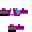Techno Purple Robe Template - Missing Crown | Minecraft Skin