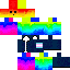 Rainbow slime Trans Pride | Minecraft Skin