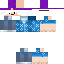 DomRao White hair Blue shirt | Minecraft Skin