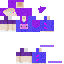 Axolotl Sweater W/ Purple Hair | Minecraft Skin