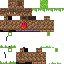 Dirt red with rope | Minecraft Skin