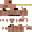 Buff evil villager with techno crown | Minecraft Skin