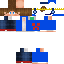Blue Gamer King Creep | Minecraft Skin