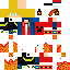 red fire minceraft gamer | Minecraft Skin