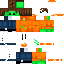 hive style orange hoodie with brown hair (halloween version ...