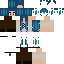 wash up clothes with blue hair | Minecraft Skin