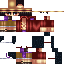 raid luffy with cape | Minecraft Skin