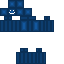Blue Fade with Smiling Face | Minecraft Skin