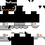 Black protogen with orange lights and beans | Minecraft Skin