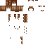 Warm Brown Long Braid Hair Base | Minecraft Skin