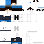 Grey and blue anime boy | Minecraft Skin