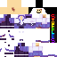 disheveled quackity with unhealed wound | Minecraft Skin