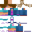Denim Jacket Lady With Purple Shirt | Minecraft Skin