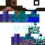 Half Corrupted Herobrine | Minecraft Skin