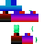 Green Diamond on Nice Gradient Background | Minecraft Skin
