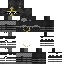 Goth Crusader v2 (slim arms with shoulder pads) | Minecraft Skin