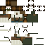 Green sweater on one shoulder | Minecraft Skin