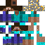 Steve who carry a Gold Ore | Minecraft Skin