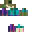Half zombie half human | Minecraft Skin